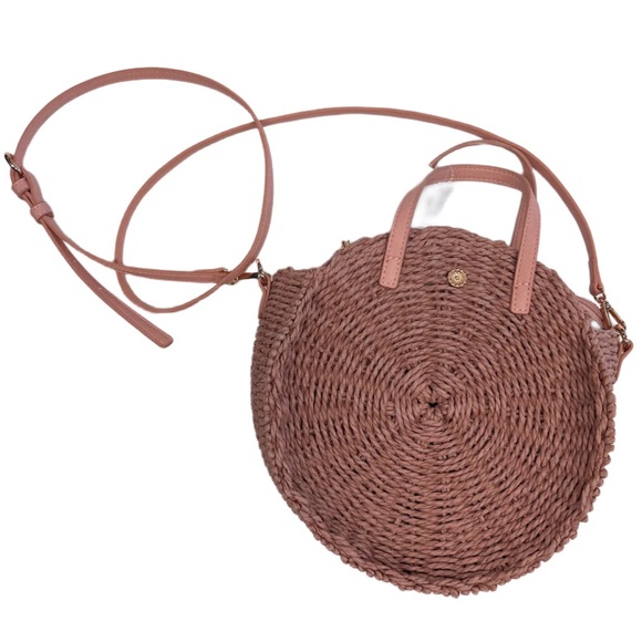 LC Lauren Conrad | Bags | Lc Lauren Conrad Blush Pink Straw Wicker ...